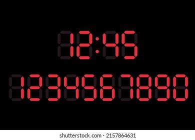 7 242 Red Digital Timer Images Stock Photos Vectors Shutterstock