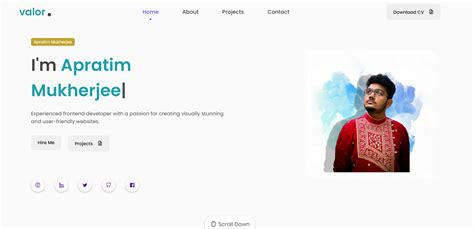 github valor30 apratim mukherjee welcome to my portfolio website