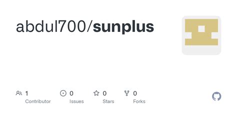 Github Abdul700 Sunplus