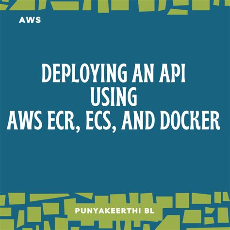punyakeerthi bl on linkedin deploying an api using aws ecr ecs and