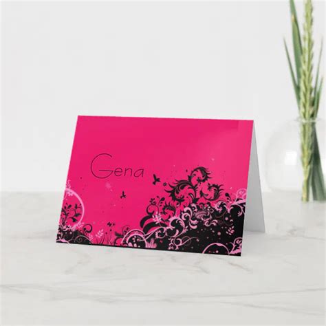 Girly Girl Note Cards Zazzle