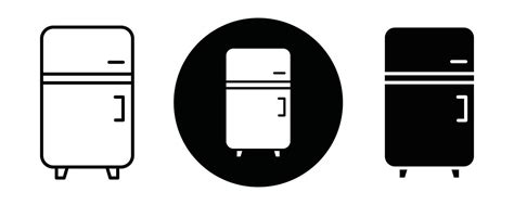 Fridge Outline Icon Collection Or Set Fridge Thin Line Art 47697724 Vector Art At Vecteezy