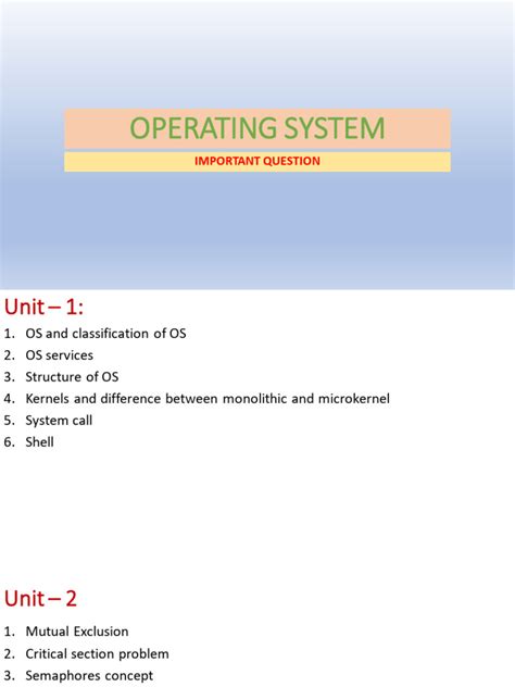 operating system pdf