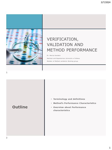 7 Verification Validation And Method Performance Pdf Accuracy And