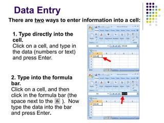 Introduction To Microsoft Excel Functions And Formulas Ppt