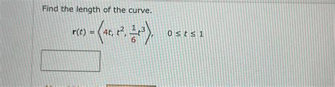 Solved Find The Length Of The Chegg