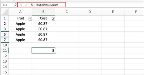 How To Count Filtered Rows In Excel Sheet Leveller