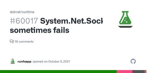 Systemnetsocketstestssendpacketsasyncsendpacketselementfilezerocountsuccess Sometimes