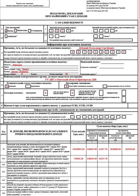 Приклад 1 заповнення декларації про доходи інвестиційний прибуток знижка на навчання у ВНЗ