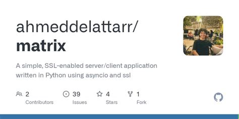 ahmed elattar on linkedin github ahmeddelattarr matrix a simple
