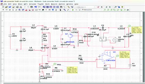The Measurement Setup In Multisim Software Download Scientific Diagram