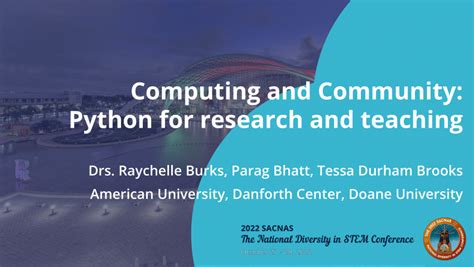 Pdf Computing And Community Python For Research And Teaching