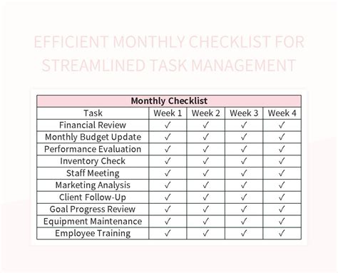 Free Streamline Tasks Templates For Google Sheets And Microsoft Excel Slidesdocs