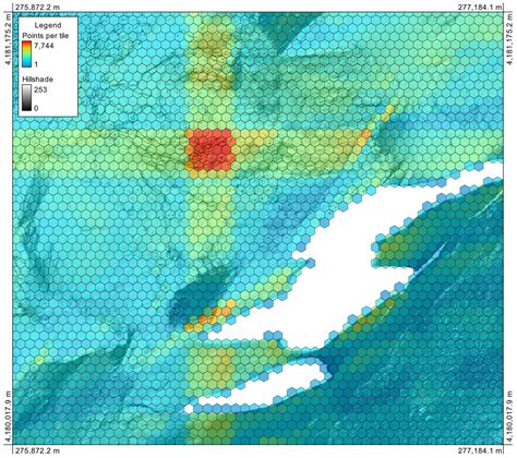 Qgis Lidar Data Density Returns Per Square Meter Geographic