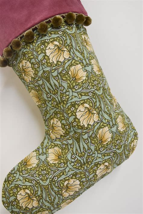 William Morris Stocking In Mauve Debbiemathews