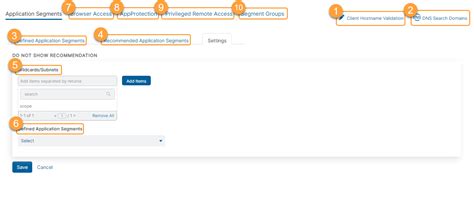 About Application Segments Settings Zscaler