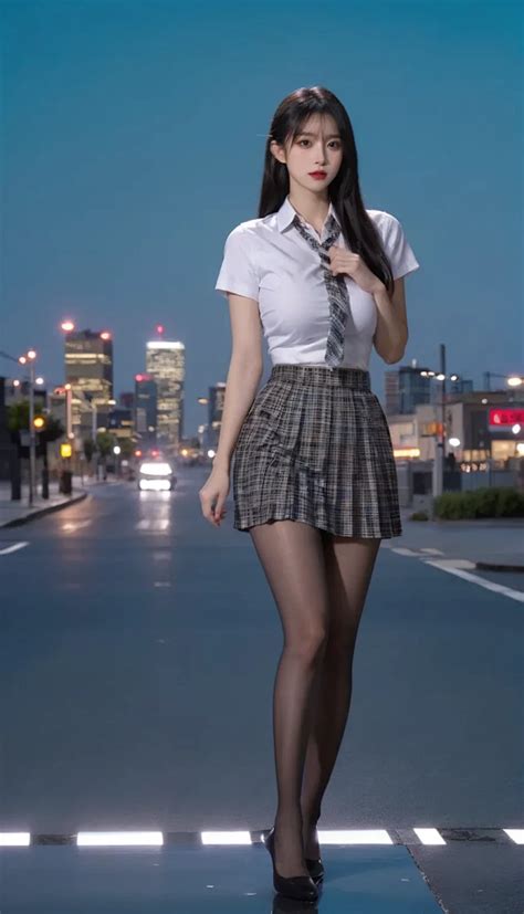 【明月腿控】网红jk制服配长腿黑丝｜liblibai 花瓣网