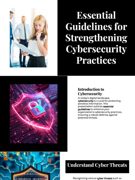 Guidelines For Strengthening Cybersecurity Practices Pdf Security Computer Security