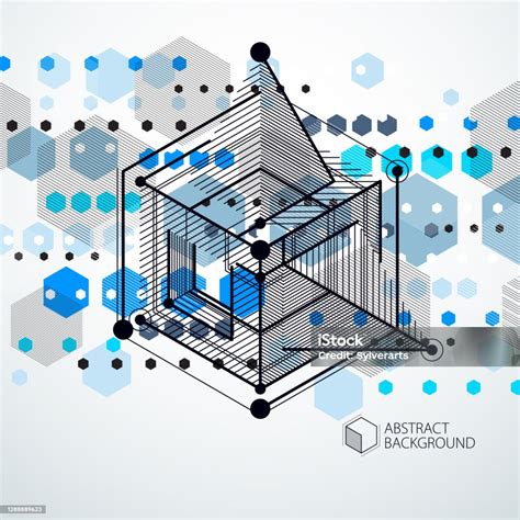 밝은 블록과 큐브와 추세 등색 기하학적 패턴 파란색 배경 기술 계획은 웹 디자인과 배경 화면 또는 배경으로 사용할 수 있습니다 디자인 프로젝트에 완벽한 배경 0명에 대한