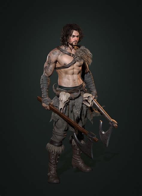 Artstation Barbarian Hawon Noh In 2025 Viking Character Barbarian
