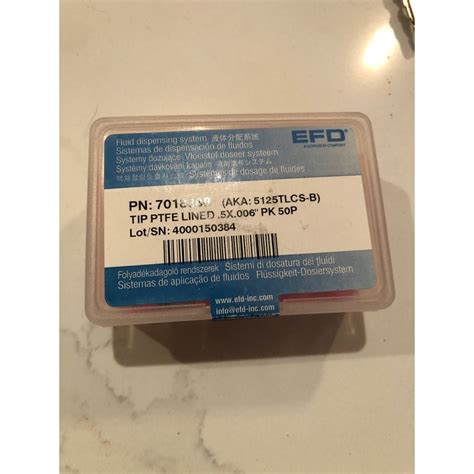 Efd Teflon Lined Dispenser Tips 50 Pcs Online Marketplace