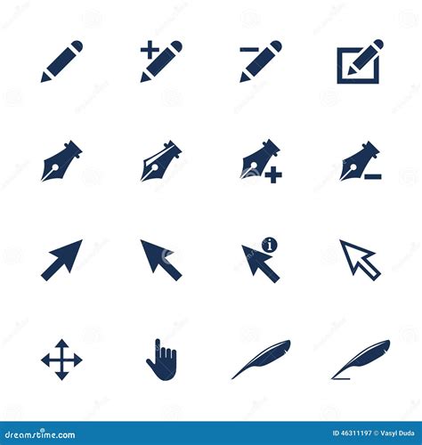 Cursor Icons Stock Vector Illustration Of Cursor Hand 46311197