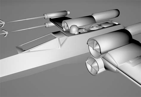 3d Model Star Wars Rebel X Wing Spaceship Low Poly Game Fbx Model