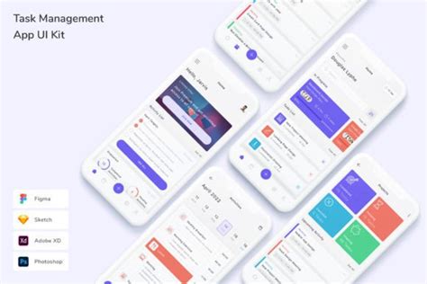 Task Management App Ui Kit Graphic By Betush · Creative Fabrica
