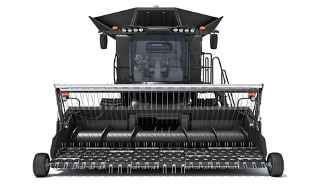 Black Combine Harvester V5 3d Model By 3d Horse