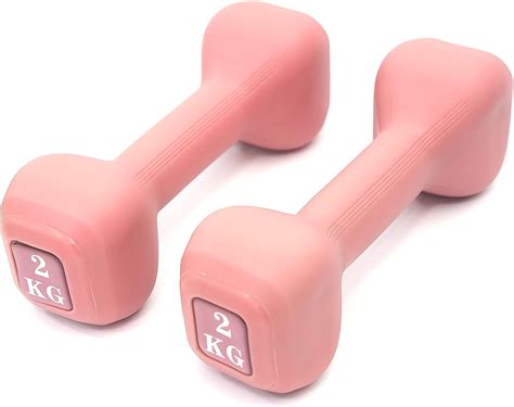 Sky Land Set Of 2 Square Dumbbells Em 9372r 2 Pink With Round Edges