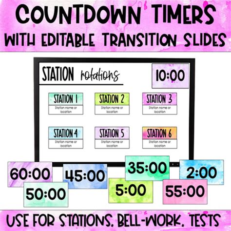 Countdown Timers And Editable Transition Slides Mysite