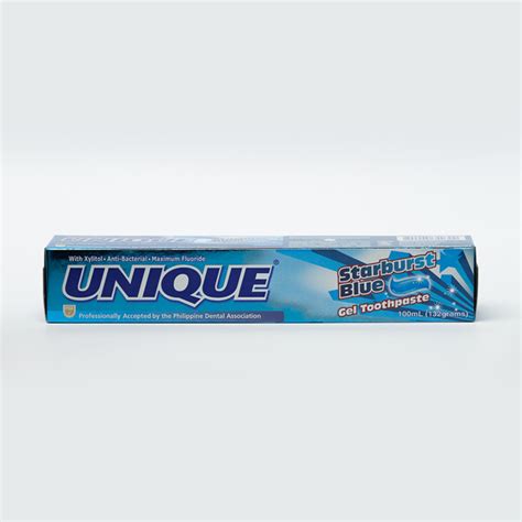 Unique Toothpaste Blue Starburst 100ml Iloilo Supermart Online Aton