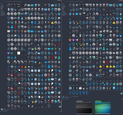Molta Bella Black and Blue IconPack 7TSP – Enable Windows Theme ...