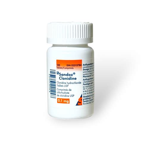 Sandoz Clonidine 01mg 100 Tabs Steroidhub Canada
