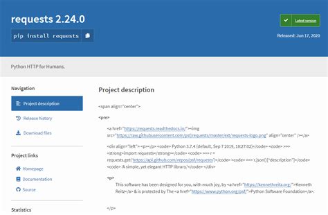Pypi Website Description Is Showing Html · Issue 5539 · Psfrequests · Github
