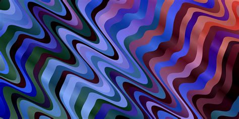 Light Blue Red Vector Backdrop With Circular Arc Colorful Illustration Which Consists Of Curves