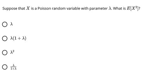 solved suppose that x is a poisson random variable with parameter a
