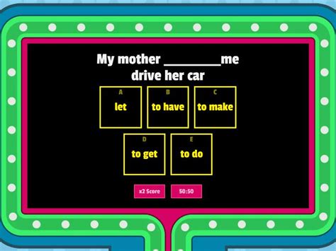 Causative Verbs Gameshow Quiz