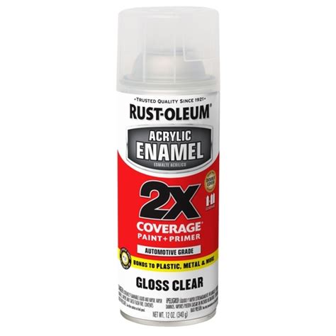 Rust Oleum 271913 Acrylic Enamel Gloss Clear 12 Oz Can