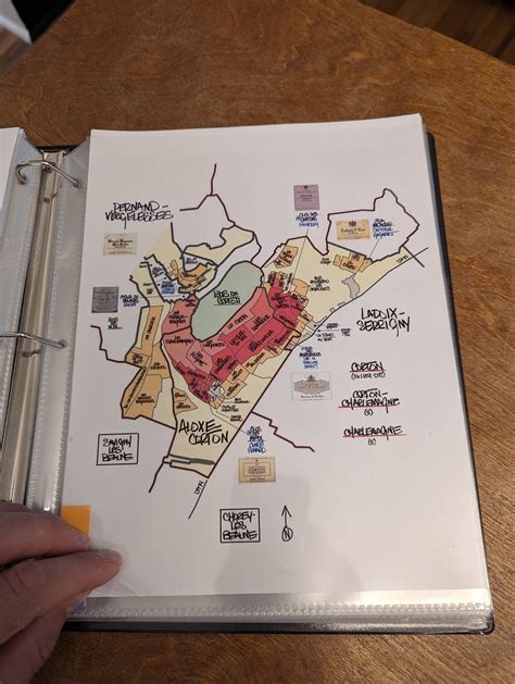 Aloxe Corton Wine Map Etsy