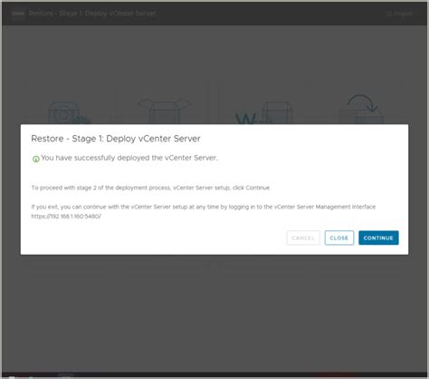 Restore Your File Based VCenter Backup Using The VCenter Server Appliance ISO