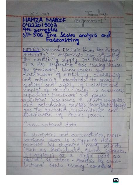 Time Series Analysis And Forecasting Assignment 1and2 Pdf