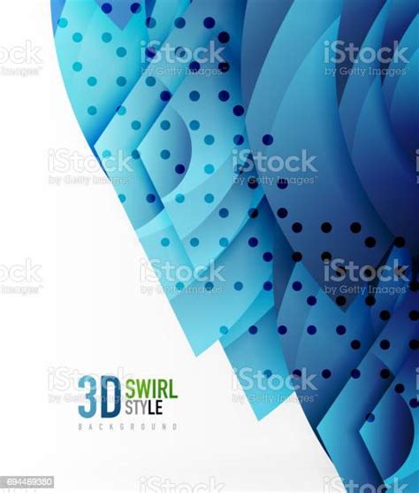 소용돌이 파도 3 차원 효과가 개체 추상 템플릿 벡터 디자인 0명에 대한 스톡 벡터 아트 및 기타 이미지 0명 3차원 형태 개념 Istock