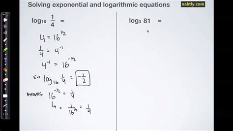 Exponential Equation Formula