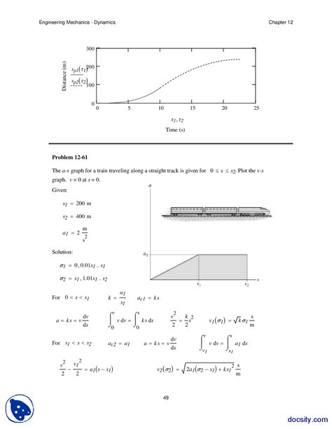 Plotting Problems Dynamics Assignment Solution Exercises Dynamics Docsity