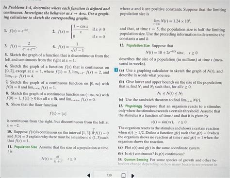 Solved In Problems Determine Where Each Function Is Chegg