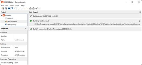 debugging a custom content pipeline extension content community