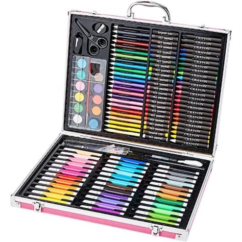 Kit De Dessin Dartiste Pour Enfants Kit De Coffret De Peinture Colorée Ensemble Doutils D