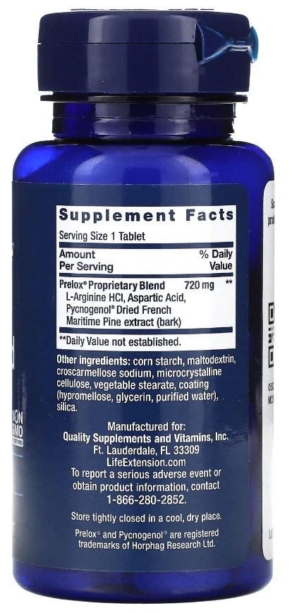 Prelox Enhanced Sex 60 Tablets Life Extension