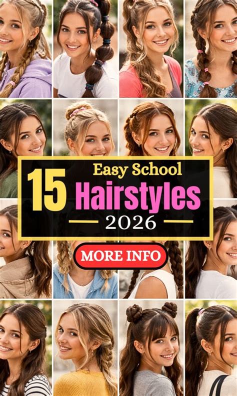 15 Easy School Hairstyles Every Girl Should Try For Busy Mornings